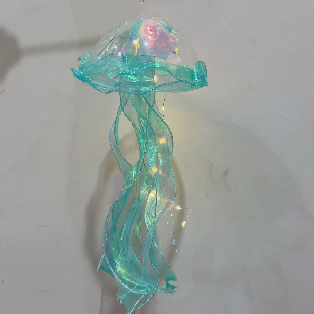 Jual Lampion DIY LED Ubur-ubur / Jelly Fish LED / Lentera Lampu Gantung ...