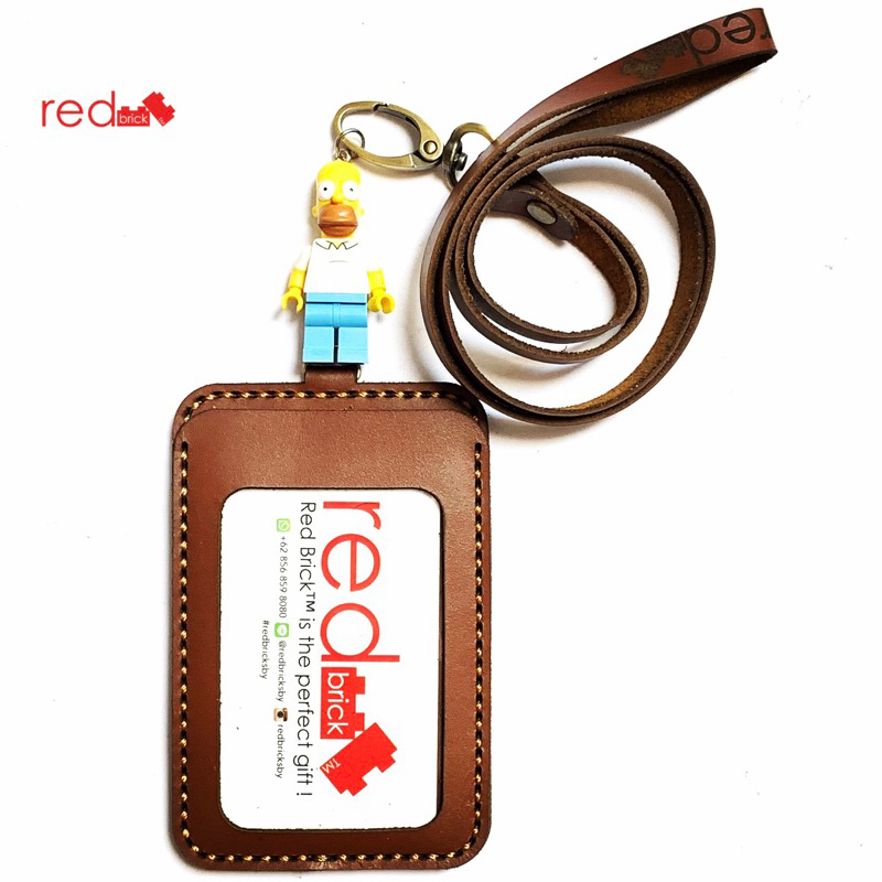 Jual LEGO Homer Simpsons Name Tag Genuine Leather | Shopee Indonesia
