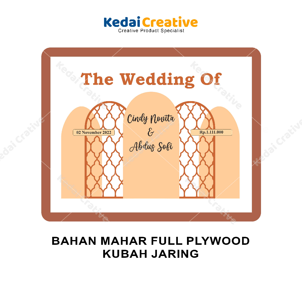 Jual Bahan Mahar Model Kubah Mega Mendung - Full Plywood | Shopee Indonesia