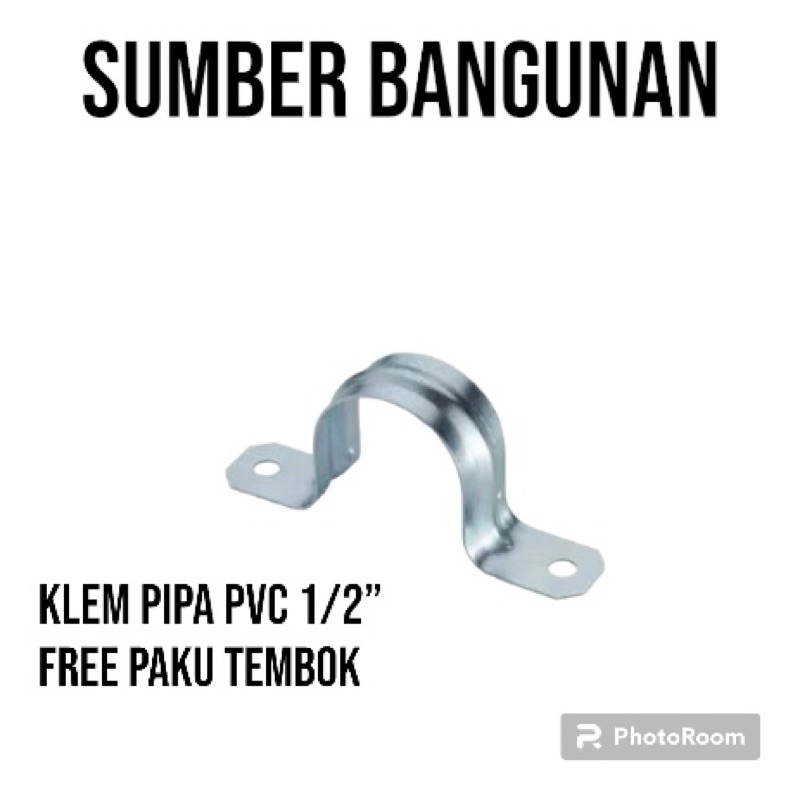 Jual KLEM PIPA PVC / SANGKUTAN PIPA / CLAMP PRALON HARGA PER 1pcs ...
