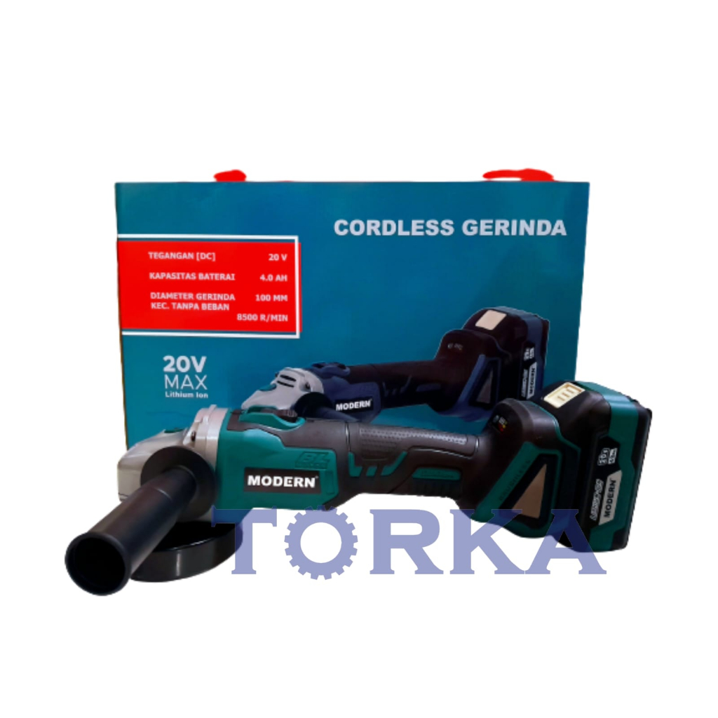 Jual Angle Grinder Cordless MODERN M23 gerinda baterai Portable ...