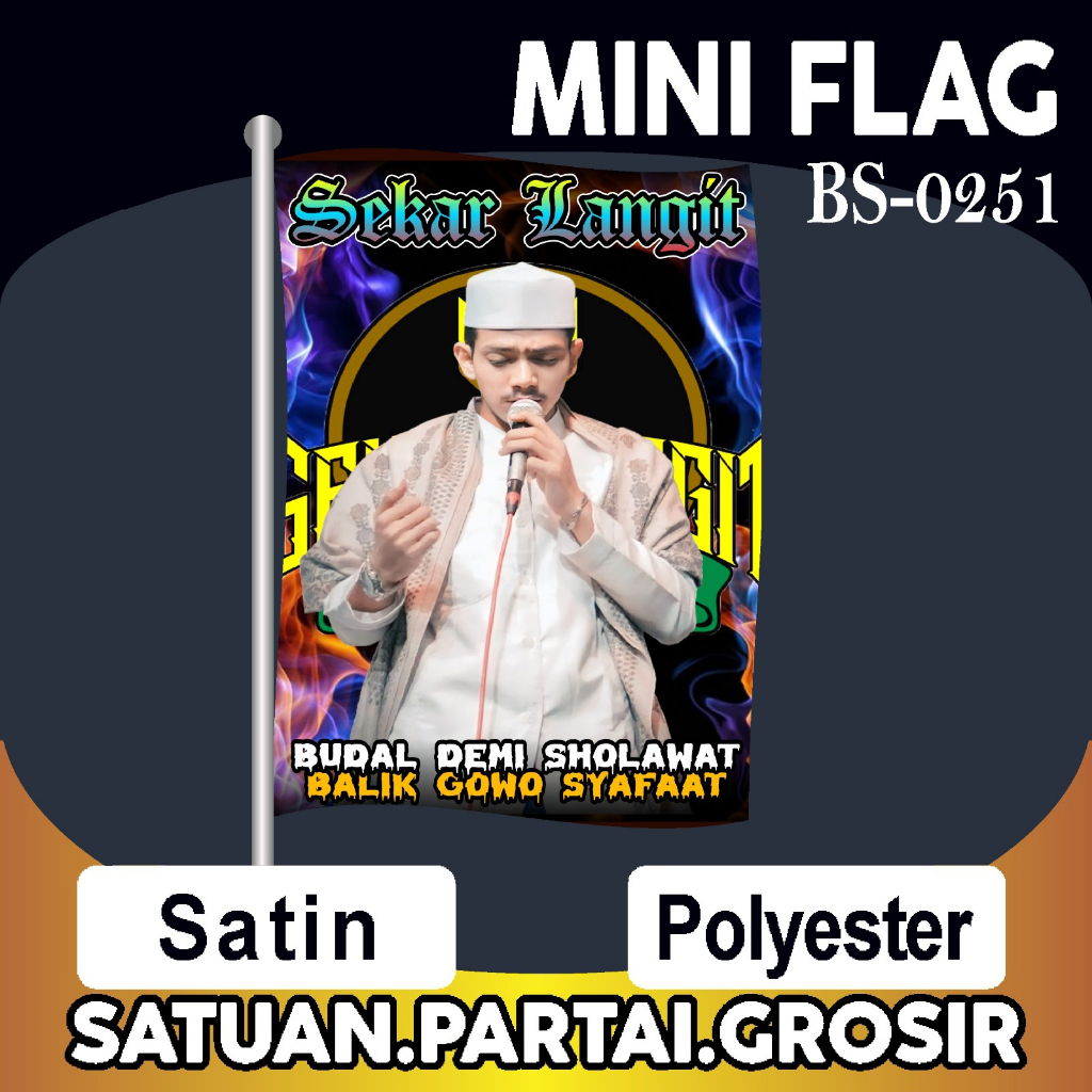 Jual Bendera Pecinta Sholawat Majelis Sekar Langit / Cetak Bendera ...