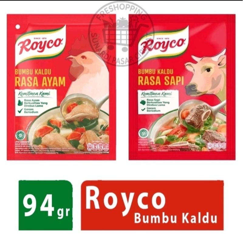 Jual Royco kaldu sapi / ayam 94 gr bumbu penyedap rasa | Shopee Indonesia