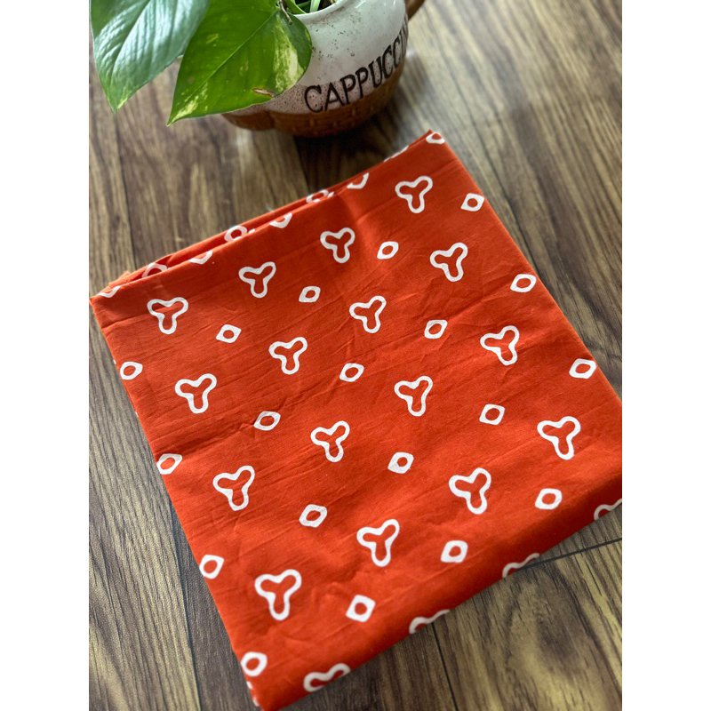 Jual Rara rok atau kain lilit batik katun cap handmade merah putih ...