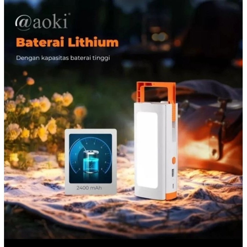 Jual Lampu Emergency Darurat LED Lampu Camping AOKI AK 7249 | Shopee Indonesia