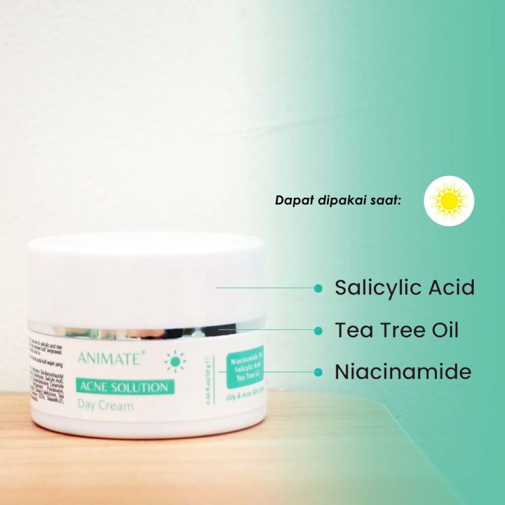 Jual ANIMATE ACNE SOLUTION DAY CREAM | Shopee Indonesia