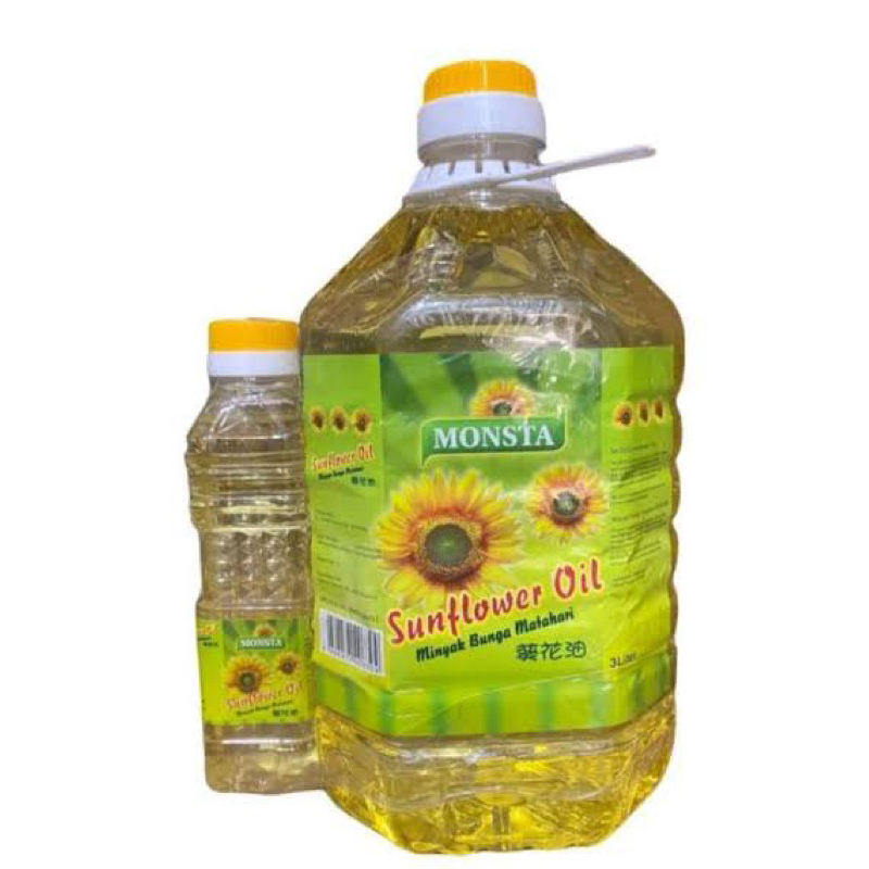 Jual Sunflowers Oil / Mintak Biji Bunga Matahari 3L + 250ml | Shopee ...