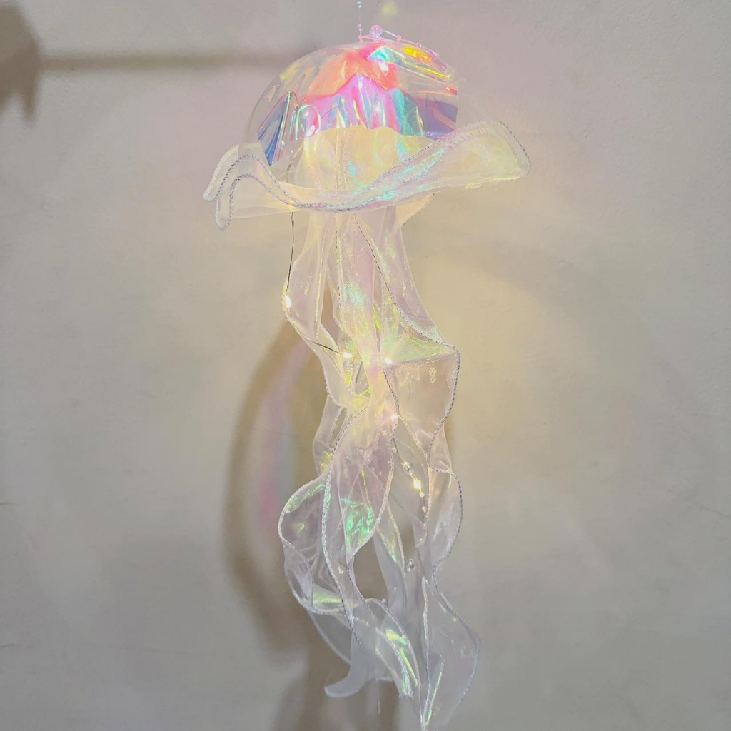 Jual Lampion DIY LED Ubur-ubur / Jelly Fish LED / Lentera Lampu Gantung ...
