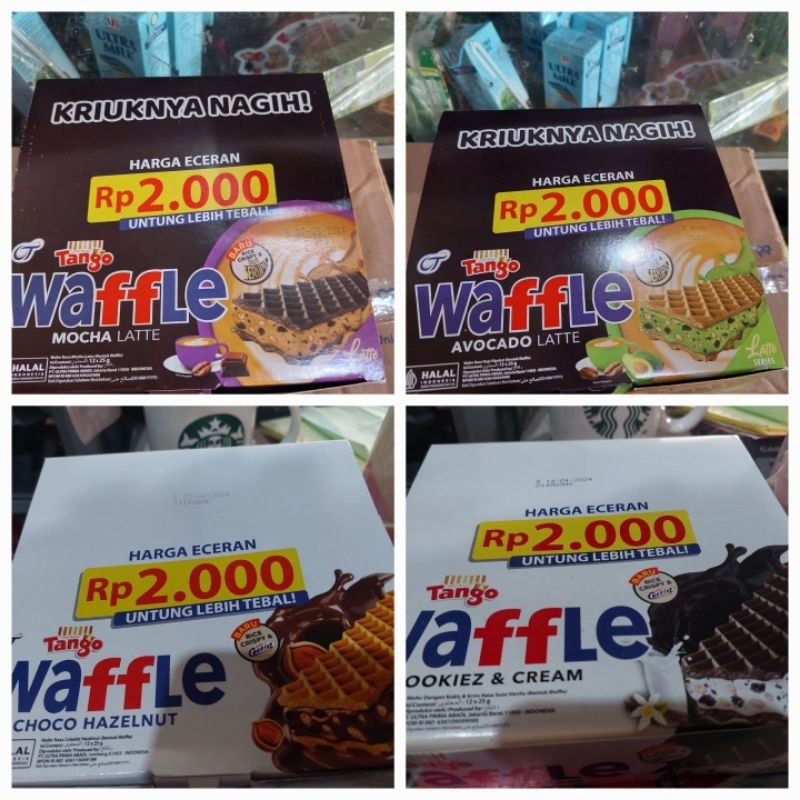 Jual Tango WAFFLE 1 box isi 12 x 25 gram ECERAN 2000 | Shopee Indonesia