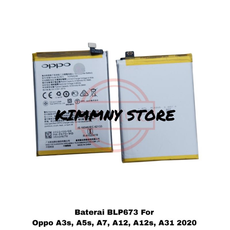 Jual Batre Baterai Oppo A37 A57 A39 F1s F3 F5 F7 F9 F11 F11 Pro A3s A5s