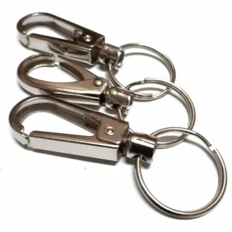 Jual GANTUNGAN KUNCI BESI RING STAINLESS/GANTUNGAN KUNCI CARBINER | Shopee Indonesia