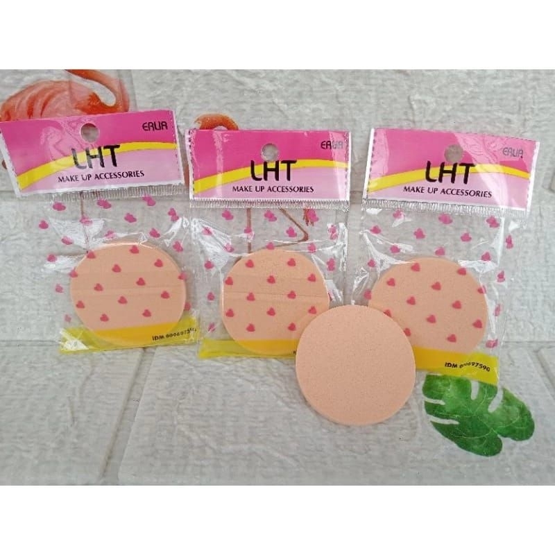 Jual Harga Satuan Spons Bedak Basah LHT Bulat Dan Kotak | Shopee Indonesia