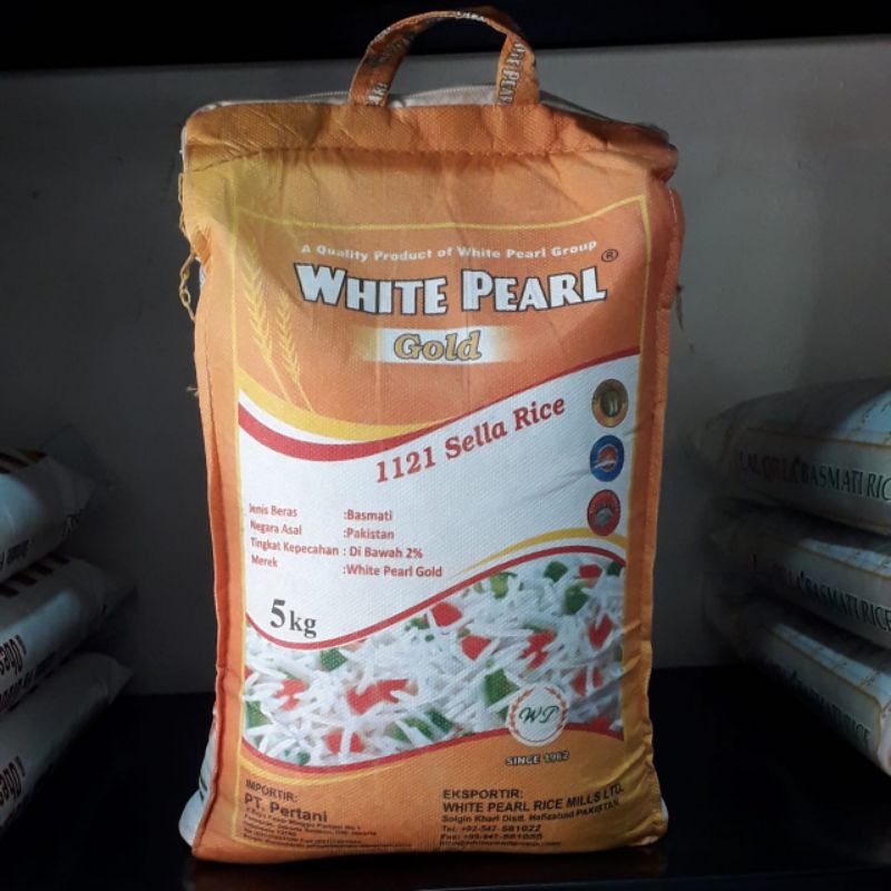 Jual Beras Basmati White Pearl - Kemasan Asli 5 kg × 8 pcs ( 40 kg ...