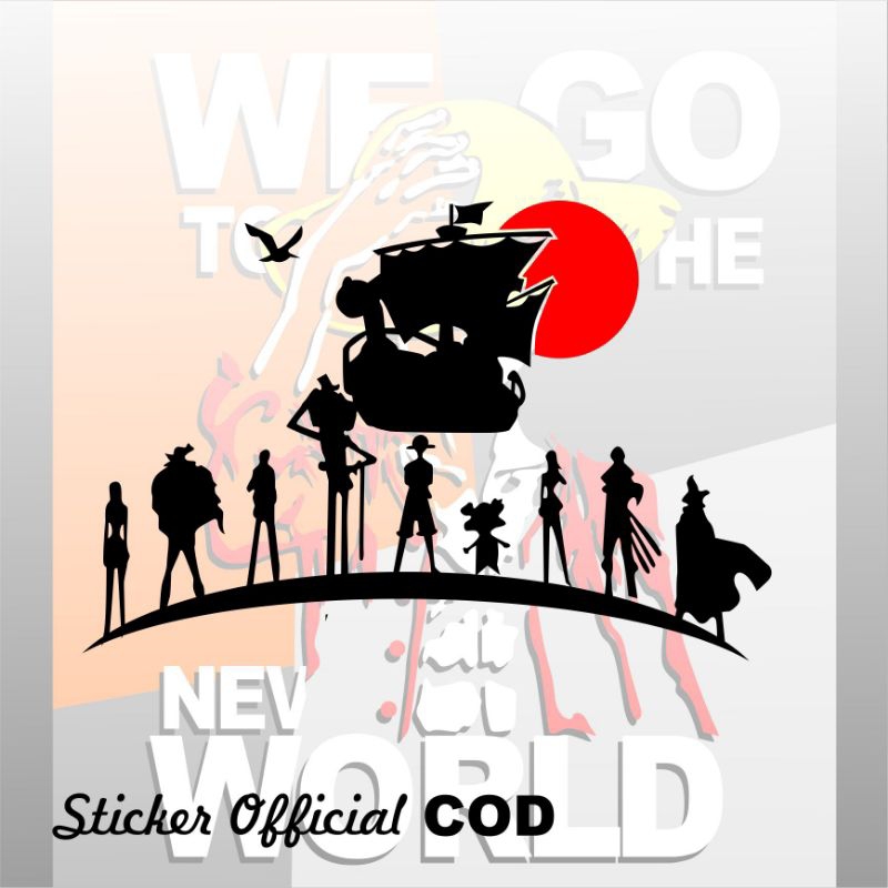 Jual sticker #20, team one piece, cutting sticker timbul | Shopee Indonesia