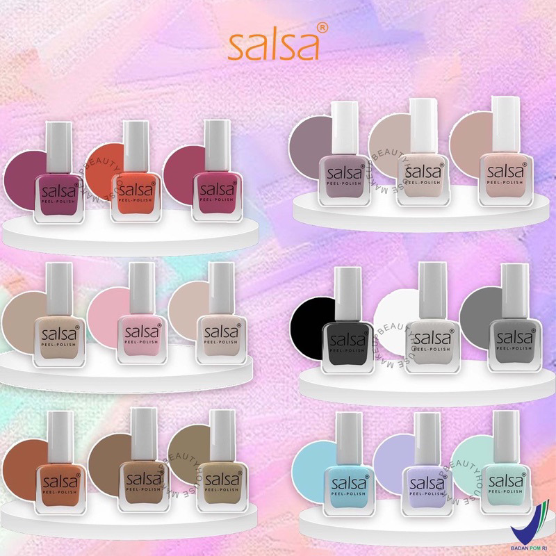Jual SALSA Kutek Peel Off Polish (3 pcs) | Shopee Indonesia