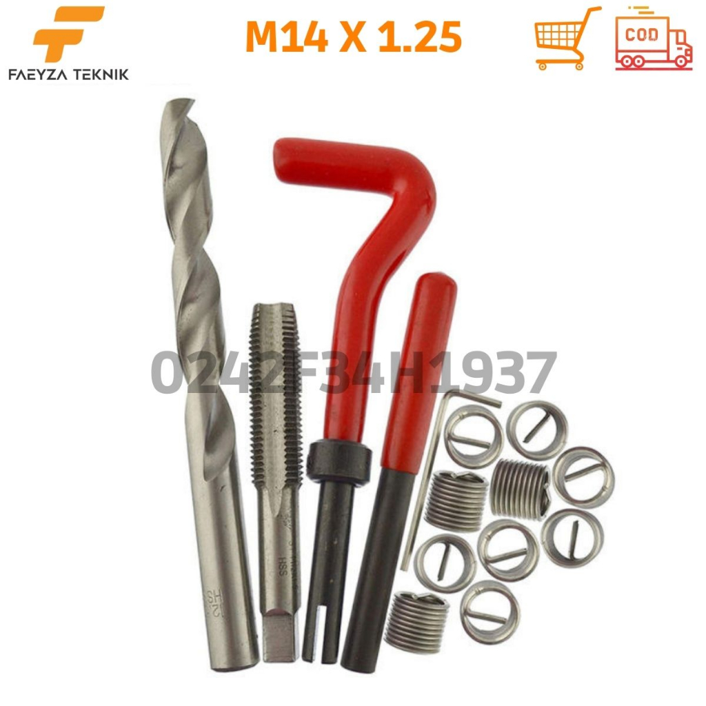 Jual Paket Recoil Set M14 x 1.25 Komplit Tap Bor Dan Perangkat ...