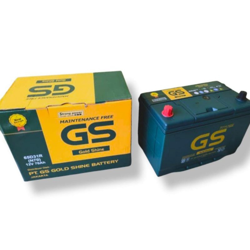 Jual Aki accu Kering Gs GOLDSHINE MF N70 65D31R 12V 70Ah L300 Diesel Kuda Diesel BERGARANSI ...