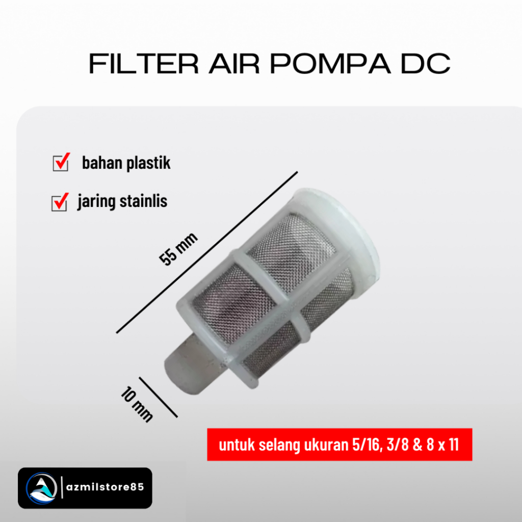 Jual Filter saringan air pompa DC 12v | Shopee Indonesia