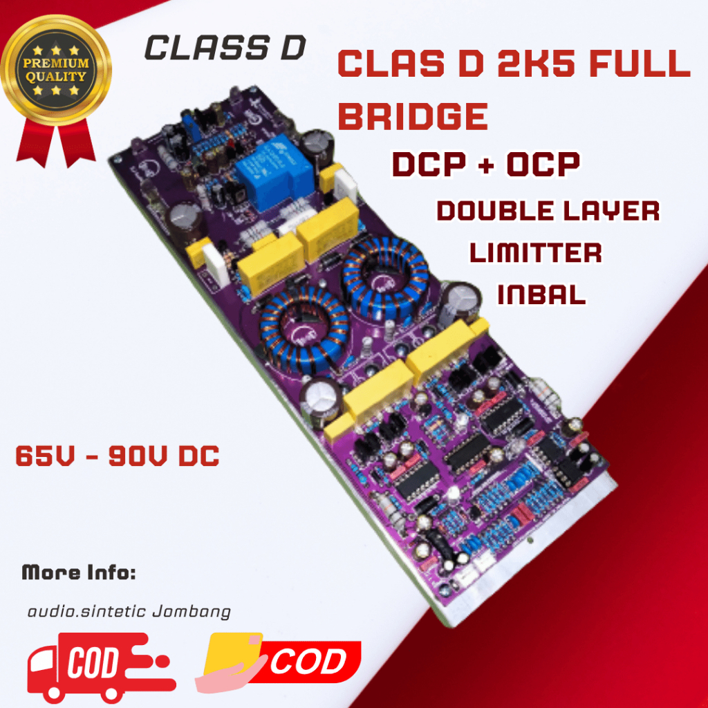 Jual Driver Class D | D 2K5 FULL BRIDGE | Komponen Bagus | SIap Rakit | Shopee Indonesia