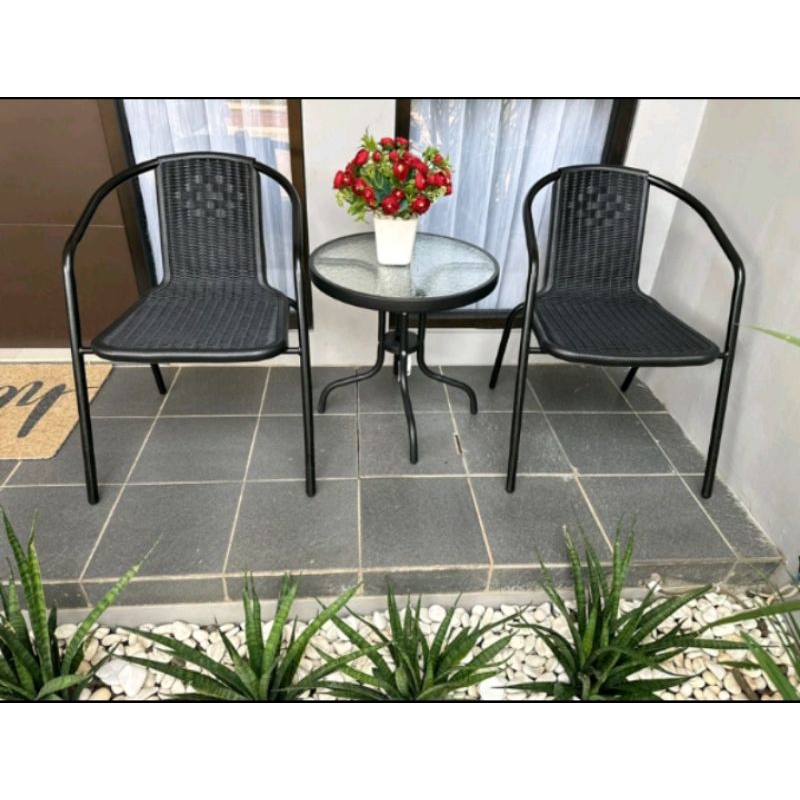 Jual set kursi teras/set kursi dan meja teras/ meja kotak/set kursi dan ...