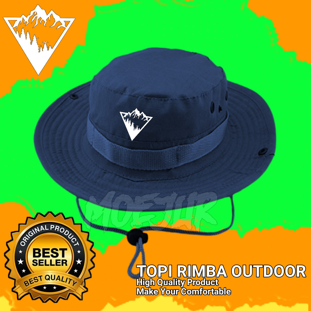 Jual Topi Gunung Rimba Outdoor Hutan Pria Wanita Gambar Segitiga ...