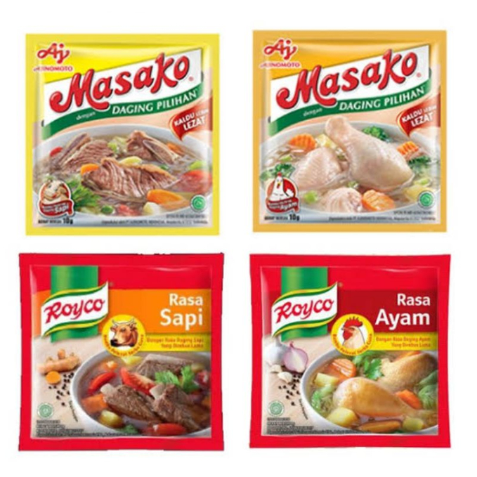 Jual Masako Royco isi 12 Sachet Penyedap Rasa Sapi dan Ayam 8,5gr Maggi ...