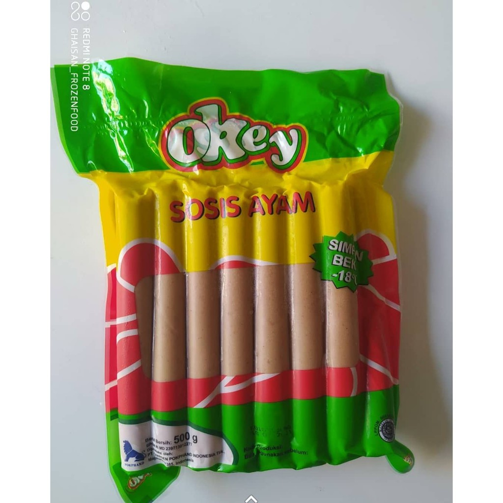 Jual Okey Chicken Sausage / Sosis Ayam 500 GRAM | Shopee Indonesia