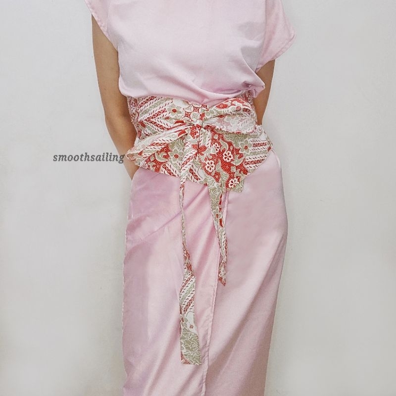 Jual Obi Belt Batik Elastis Dusty - Pink | Shopee Indonesia