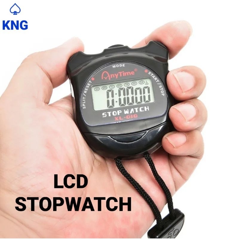 Jual Stop Watch Pengukur Penghitung Waktu Olahraga Portable Ringan ...