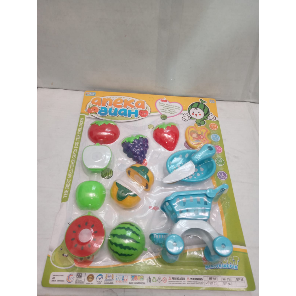 Jual MAINAN MF 02 ANEKA BUAH TROLLEY MINI BUAHAN MASAK MASAKAN POTONG ...