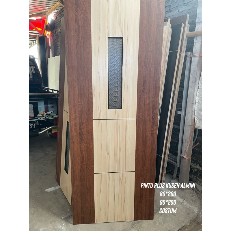 Jual Satu Set Pintu plus Kusen Almini / Pintu Plus Kusen Alumunium ...