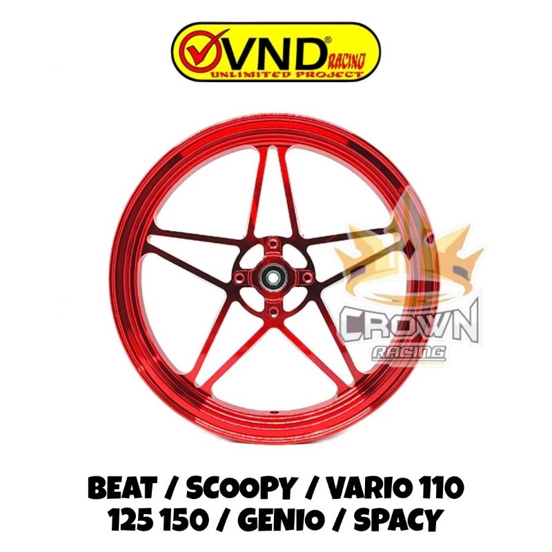 Jual Velg VND Vspeed V Speed V-Speed Bintang V1 Gen 1 Ring 14 Beat / Scoopy / Genio / Spacy ...