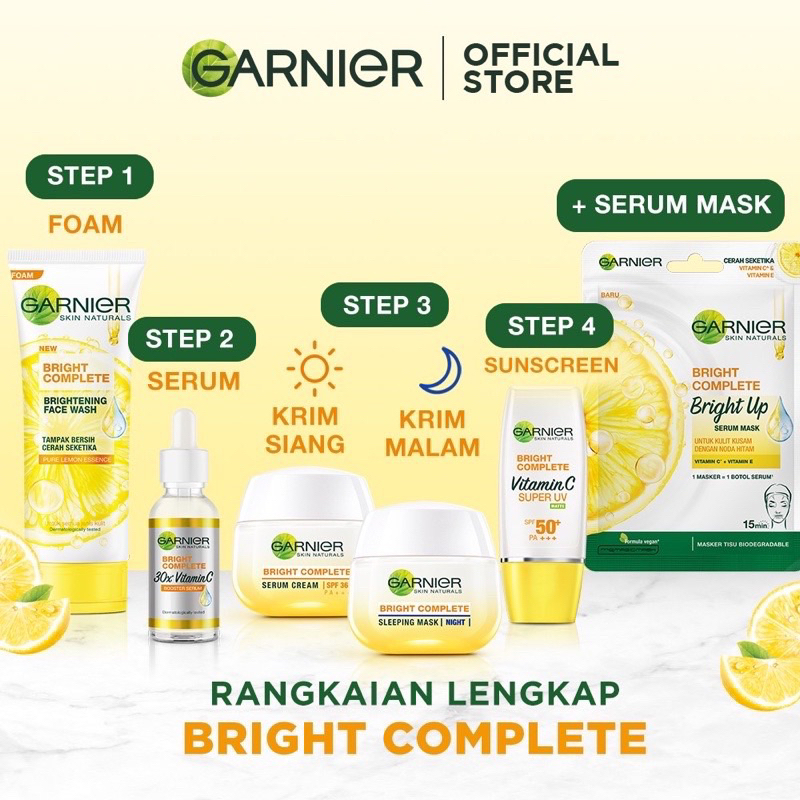 Jual GARNIER BRIGHT COMPLETE SERIES | Shopee Indonesia