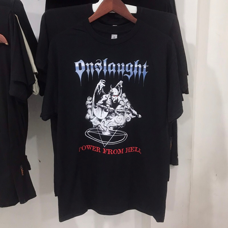 Jual KAOS BAND OFFICIAL ONSLAUGHT - POWER FROM HELL (ORIGINAL MERCHANDISE) | Shopee Indonesia