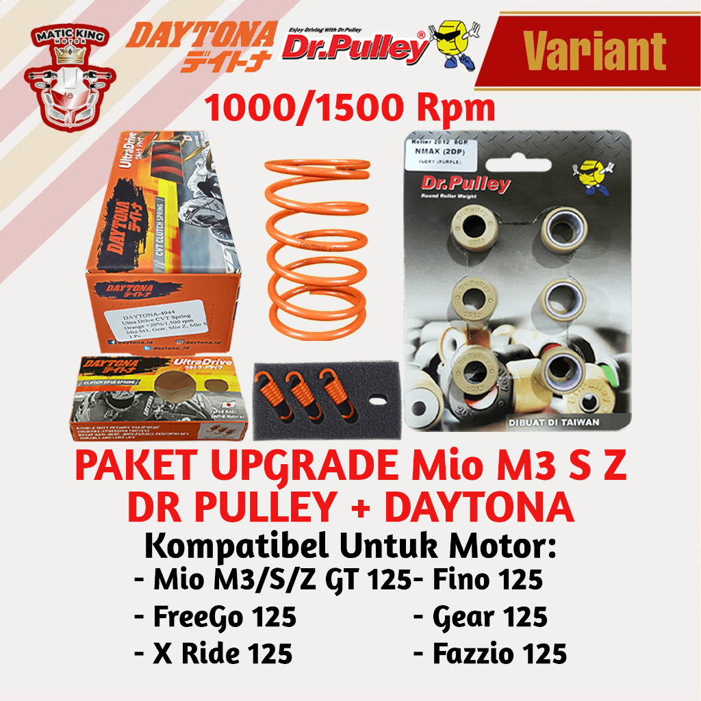 Jual Paket Upgrade Per CVT + Sentrik + Roller Yamaha Mio M3 S Z Gear ...