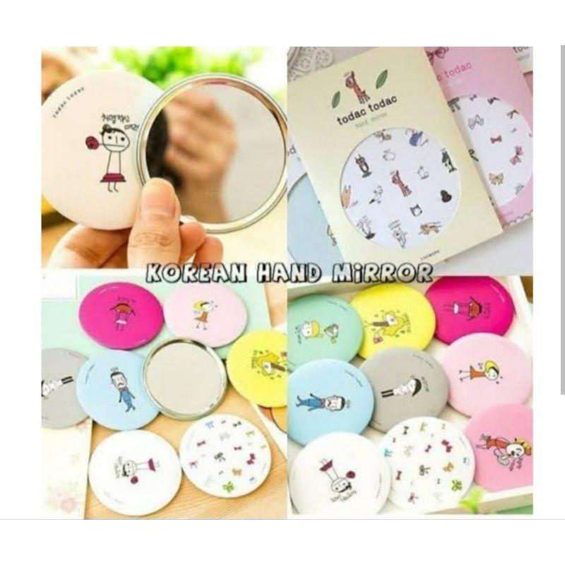 Jual Cermin Bulat Mini Kaca Cermin Bulat Mini Travelling Size Cermin ...
