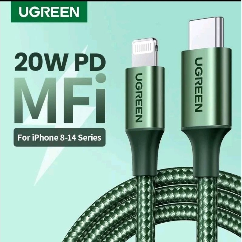 Jual Ugreen Kabel Data iPhone iPad Type C to Lightning Mfi iPhone 13 14 12 11 8 X XR XS Max Fast ...
