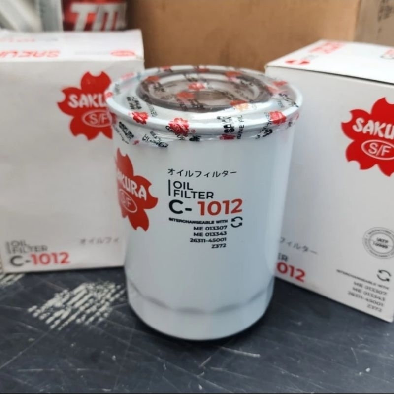 Jual Sakura Filter Oli C-1012 Mitsubishi Canter PS135, PS110, PS120, PS125 ORIGINAL | Shopee ...