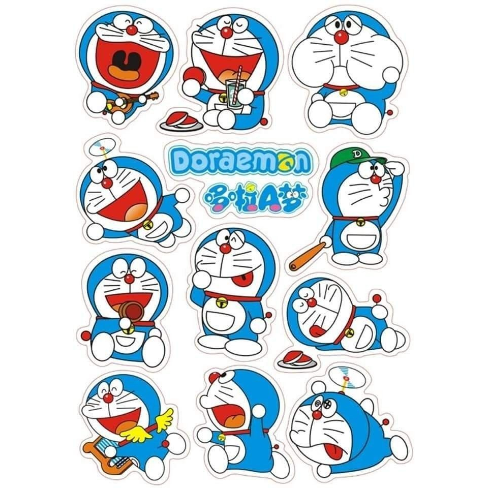 Jual Sticker DORAEMON aesthetic cute stiker journaling custom | Shopee ...