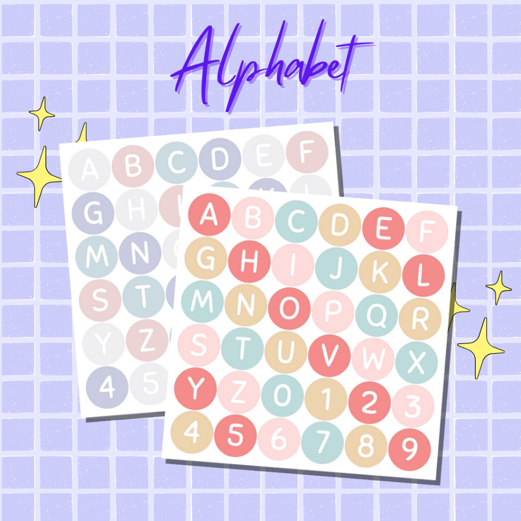 Jual STIKER STICKER ALPHABET DECORATION DECO / DECO STICKER / STICKER ...