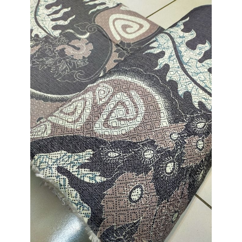 Jual Kain Batik Dobby By Semir Putih (197001). Bahan Batik Semi Katun ...