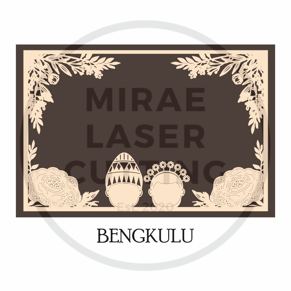 Jual Bingkai Mahar Pernikahan/ Mahar Laser Cutting / Pigura Mahar ...