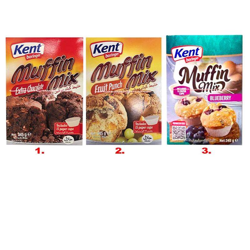 Jual Kent Boringer 345gr Muffin Mix Blueberry Fruit Puch Extra ...