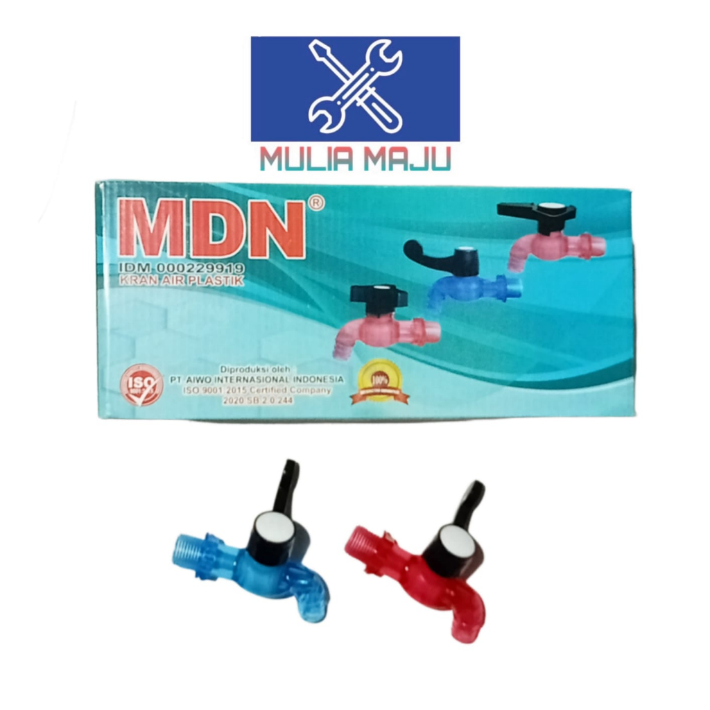 Jual kran air PVC merk mdn 207 / kran air mdn putaran engkol | Shopee Indonesia