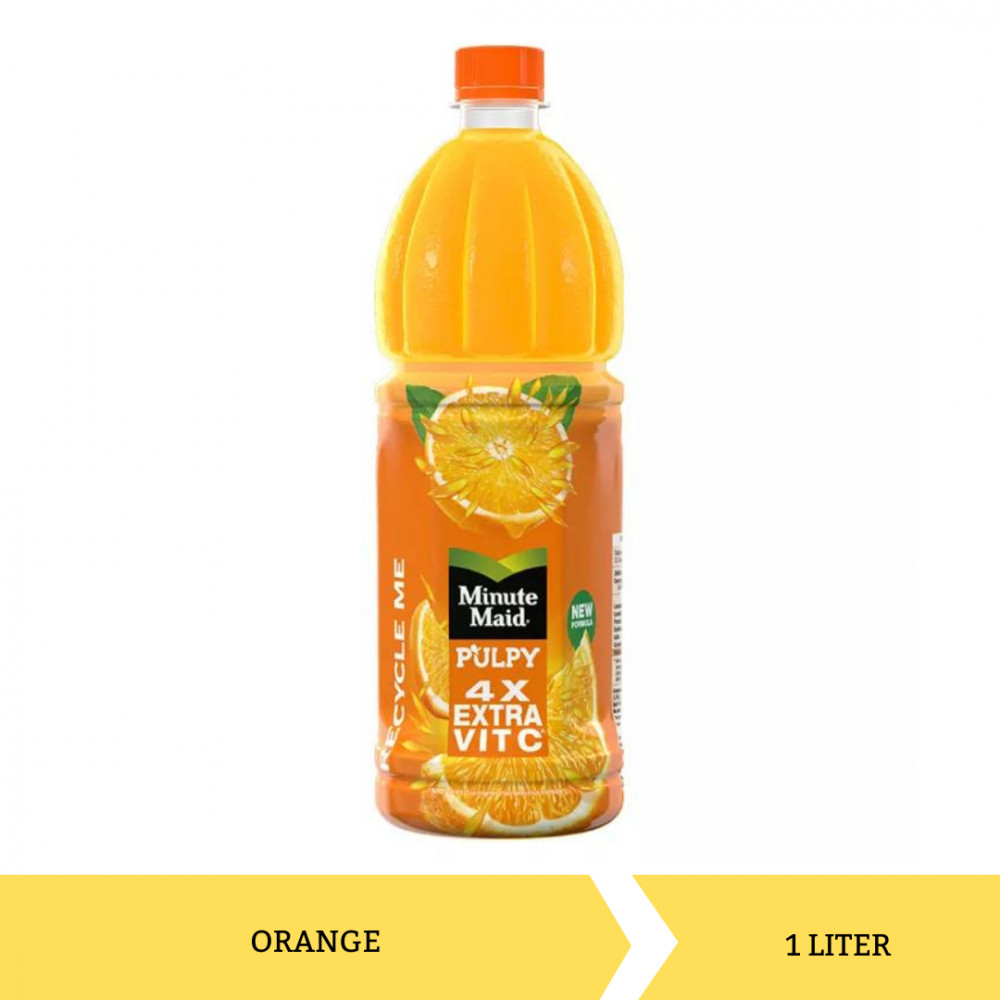 Jual MINUMAN SEGAR MINUTE MAID PULPY ORANGE 1L | Shopee Indonesia