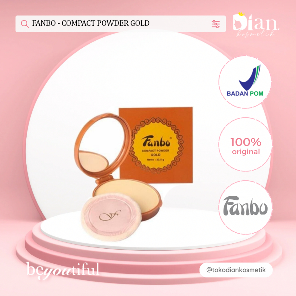 Jual FANBO - COMPACT POWDER GOLD 22,5g | Shopee Indonesia