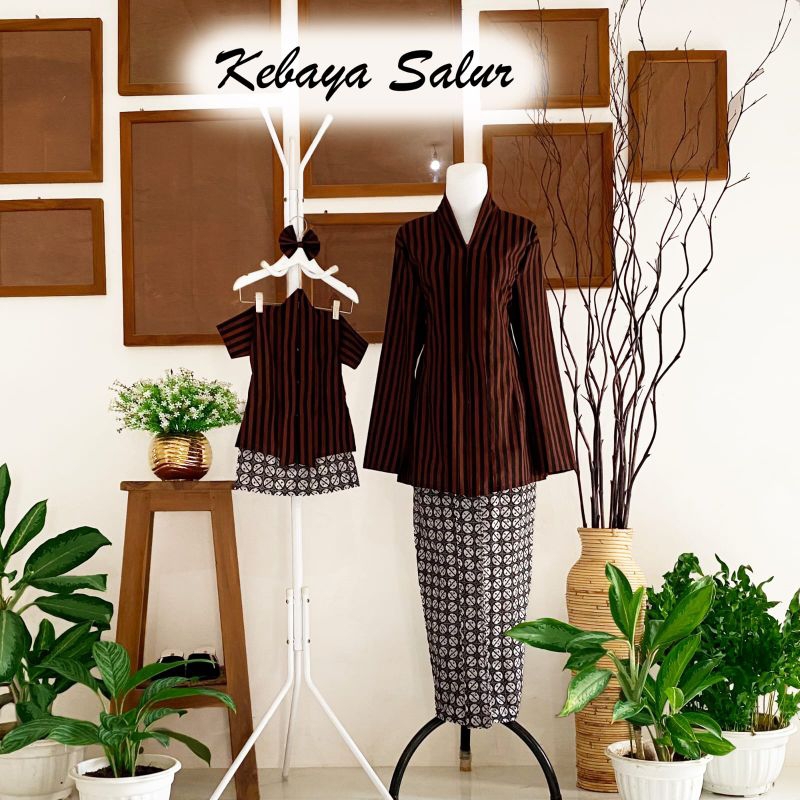 Jual kebaya lurik/kebaya adat jawa/kebaya anak/kebaya sekolah/baju adat anak | Shopee Indonesia