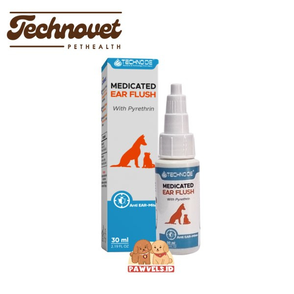 Jual Obat Kutu Telinga Anjing/Kucing Technode Medicated Ear Flush 30ml | Shopee Indonesia