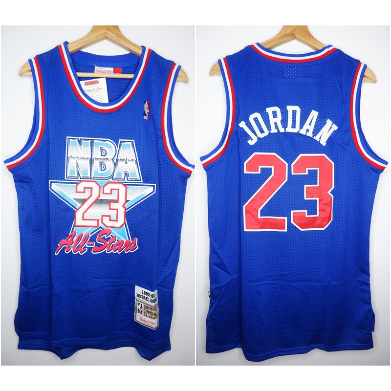 Jual JERSEY BASKET NBA CLASSIC HWC ALLSTAR 1992 #23 MICHAEL JORDAN BIRU ...