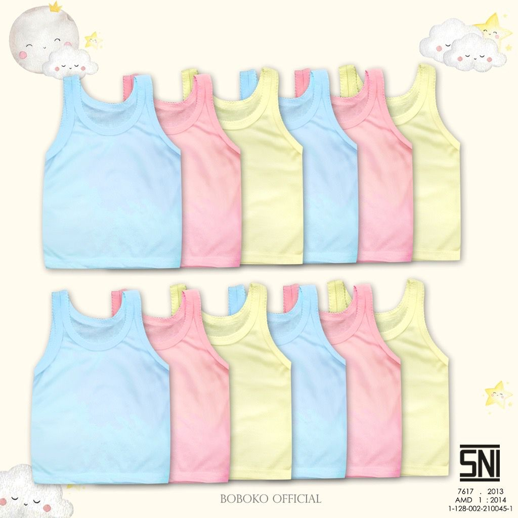 Jual Singlet Bayi Bahan Adem Lembut Series Polos Putih ATAU Warna isi 1 ...